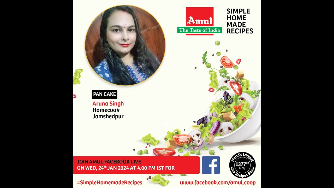 Chef Aruna Singh, Episode 6722: #SimpleHomemadeRecipes Facebook Live ...