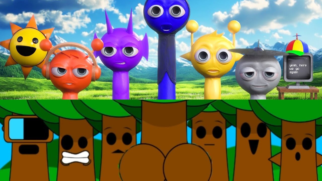 Incredibox Sprunki 3D Edition - Freaky Song and tree army - YouTube