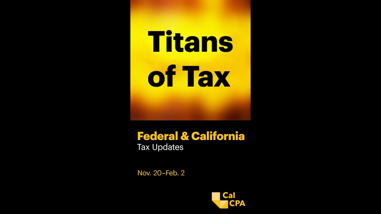Titans of Tax | November 20 - February 2 - YouTube