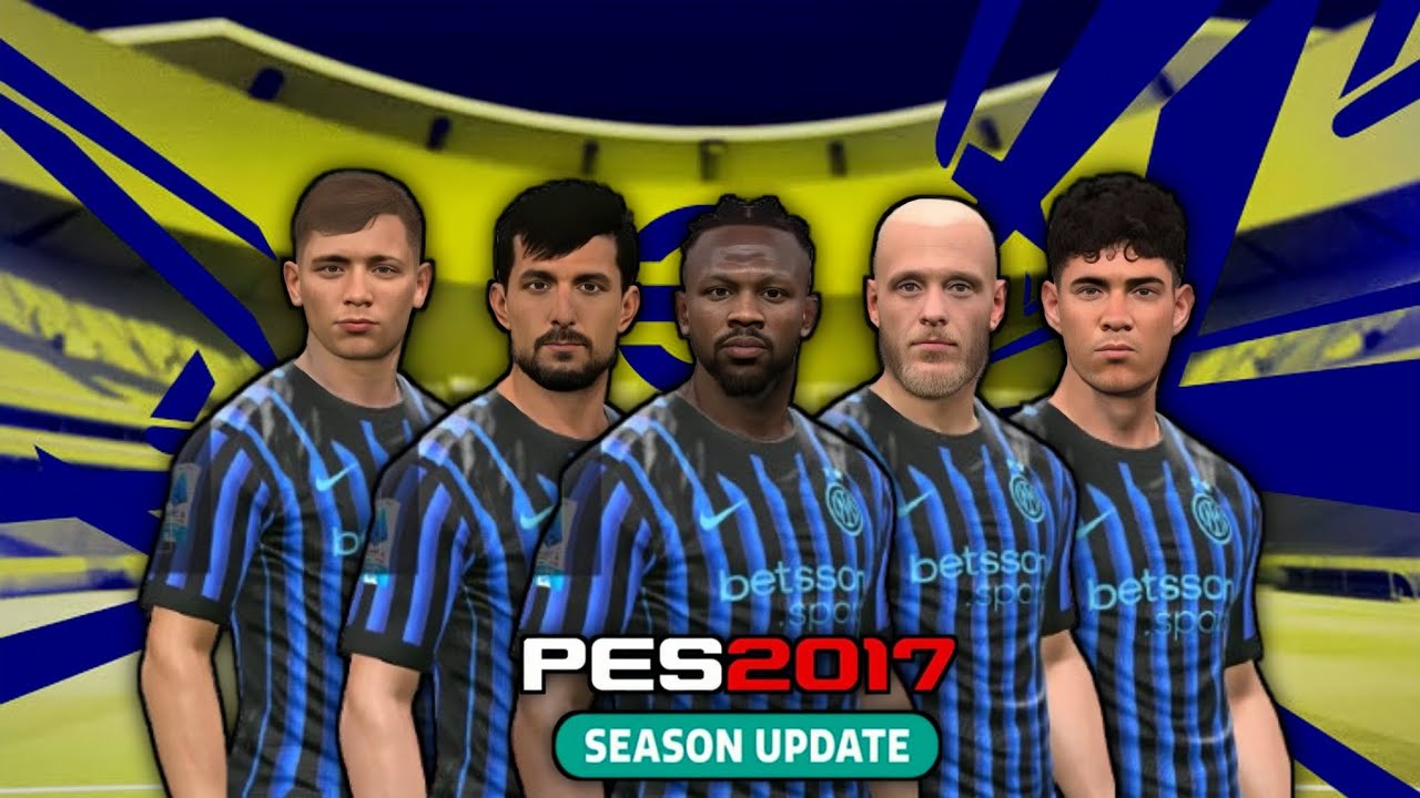 FACEPACK INTER MILAN 2025 FOR PES 2017 COMPATIBLE WITH ALL PATCH! - YouTube