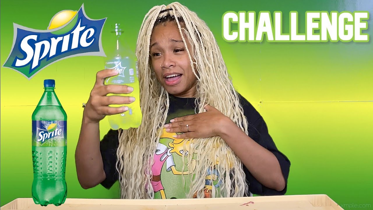 CAN I DRINK WITHOUT BURPING 🤢 SPRITE CHALLENGE - YouTube