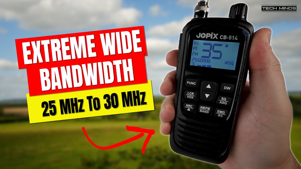 JOPIX CB-514 Extreme Wide Bandwidth AM/FM 11/12M Handheld Transceiver ...
