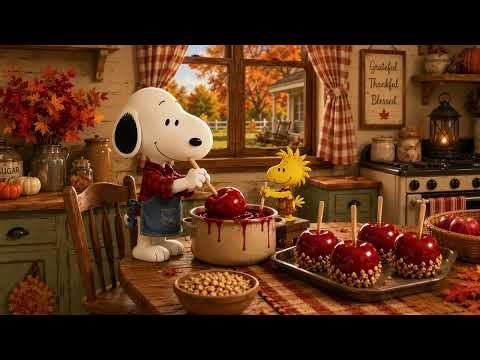 Making Candy Apples with Snoopy & Woodstock 🍎🍁 | Fall Classical Music