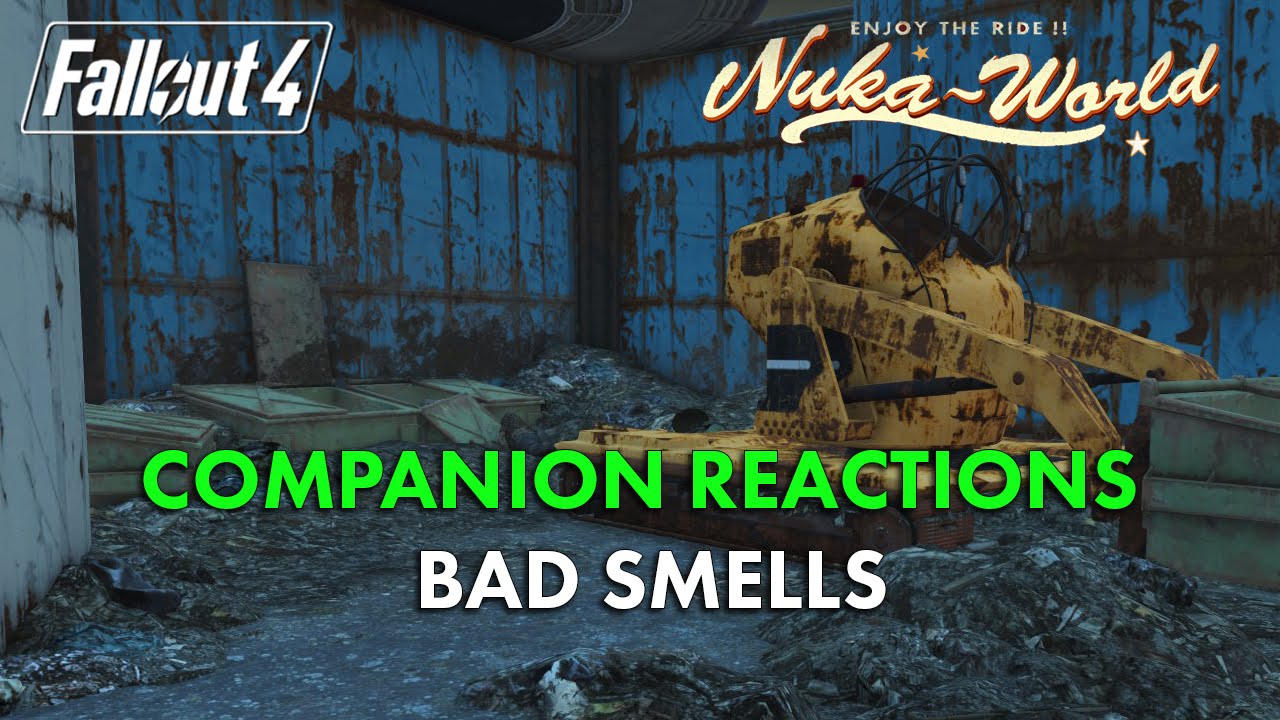 Fallout 4 - Companion Reactions, Bad Smells - YouTube