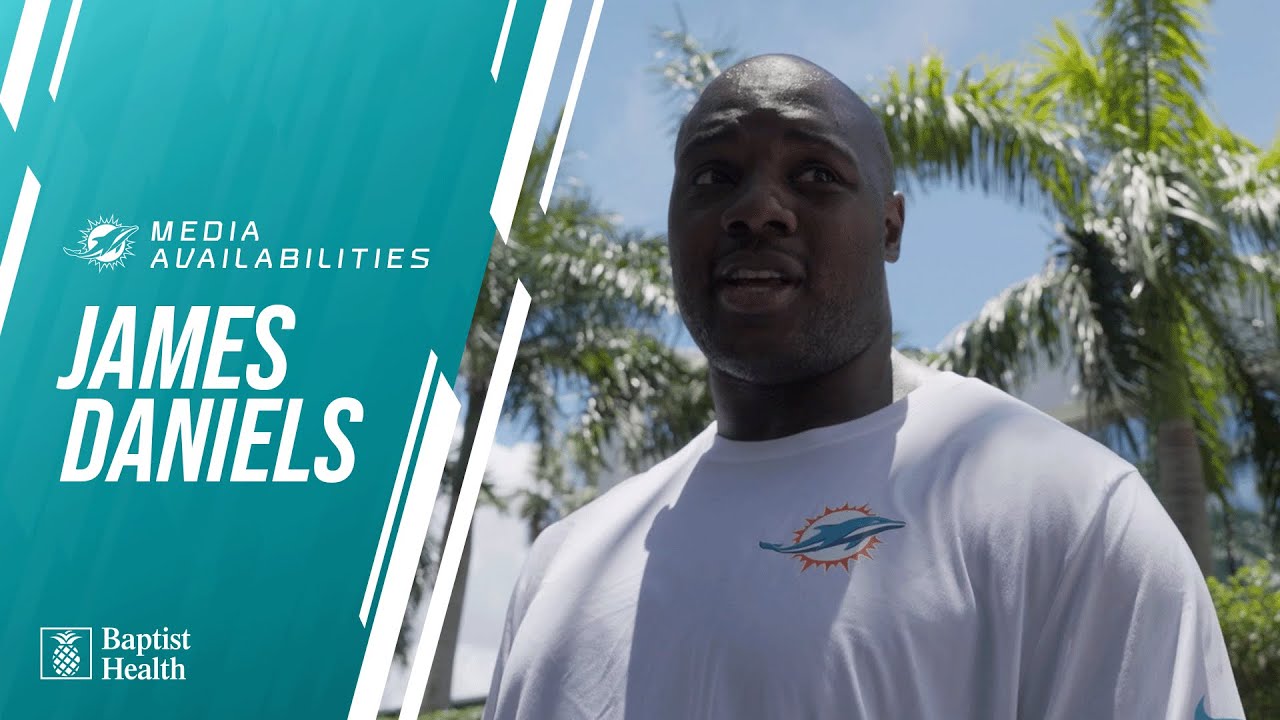 James Daniels meets with the media | Miami Dolphins - YouTube