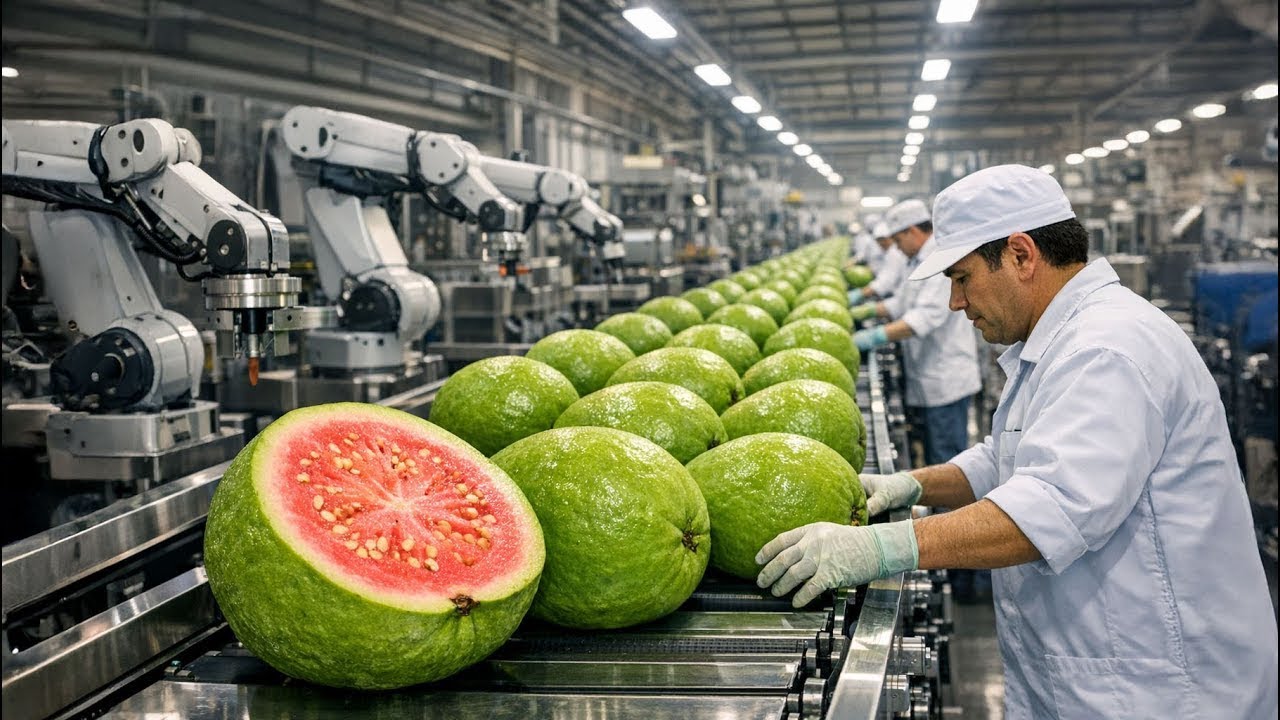 Inside a Modern Guava Factory: From Fresh Guavas to Pink Guava Nectar I ...