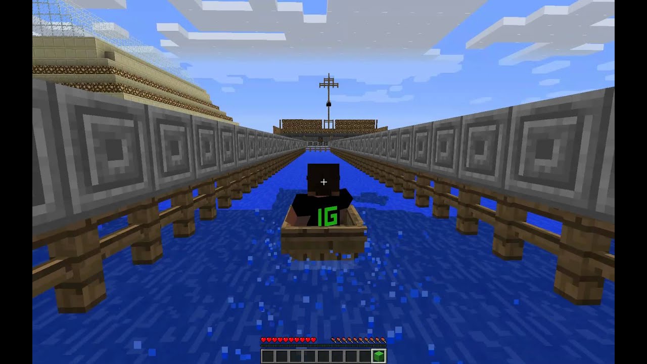 [Minecraft] Course De Jetski a 4 - YouTube