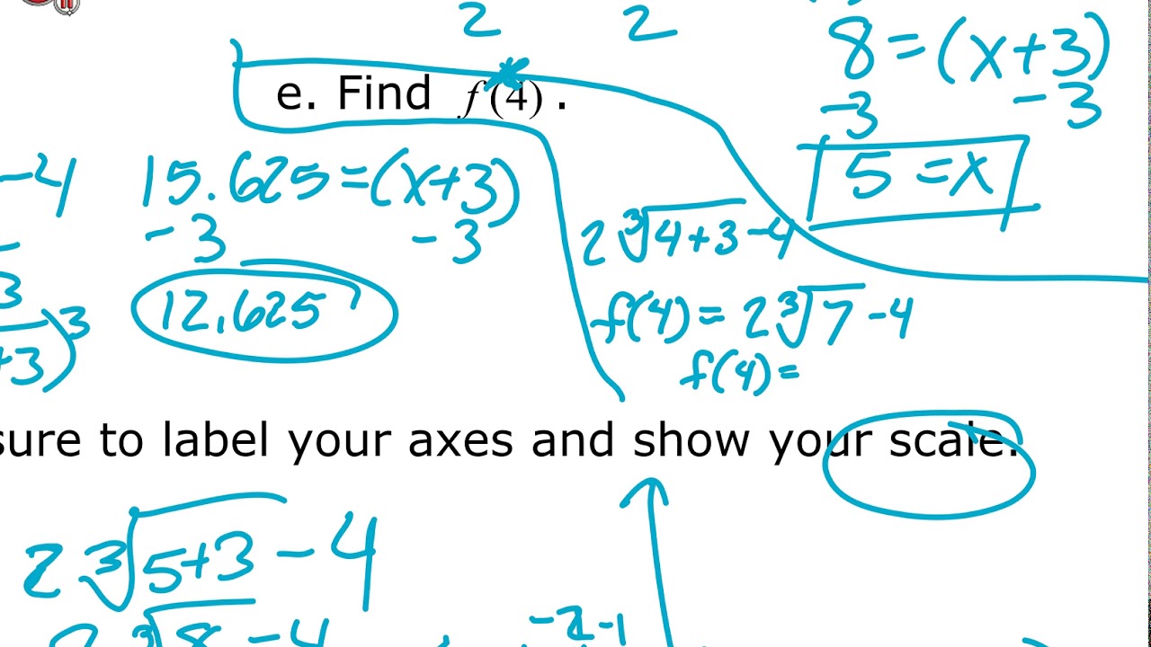 Irrational Functions Review Page 3 and 4 - YouTube