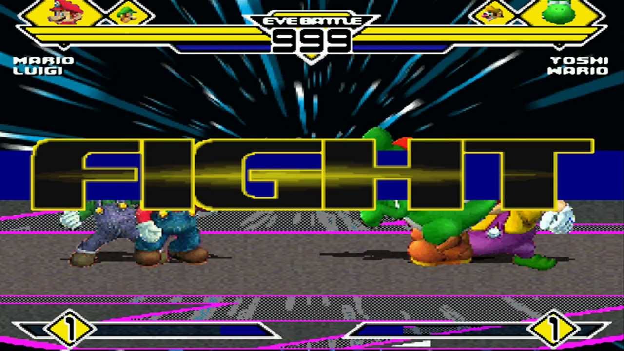 3D Mario & Luigi vs Yoshi & Wario Super Smash Bros Brawl MUGEN Battle ...