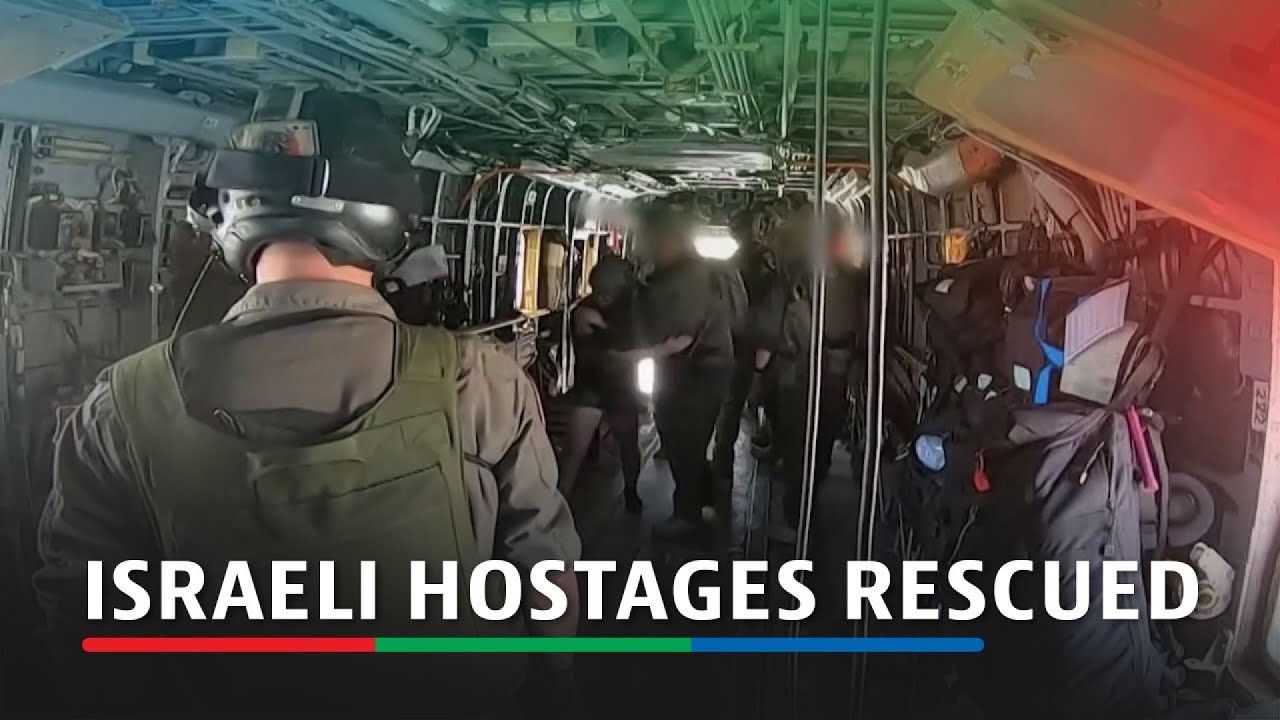 Video shows dramatic rescue of Israeli hostages from Gaza home | ABS ...