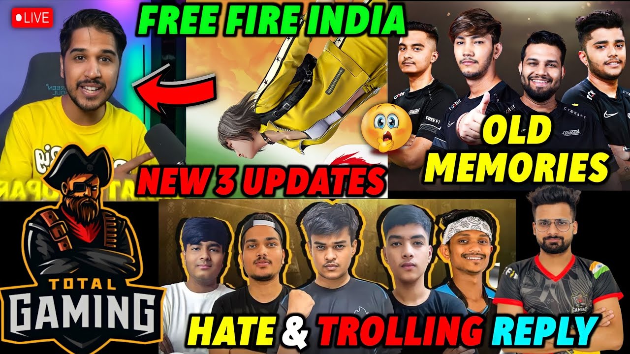 Free Fire India 3 New Update 🤯 - Date?, Total Gaming Face Reveal ...