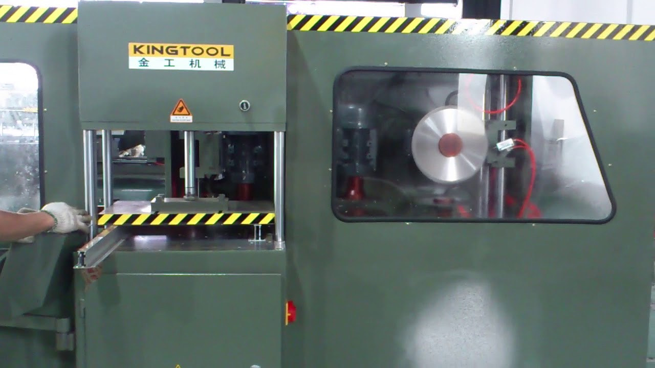 KT- 313Y Aluminum Curtain Wall End Milling Machine - YouTube