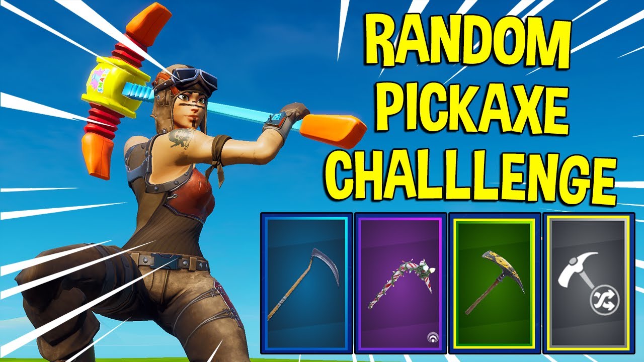 The NEW RANDOM PICKAXE CHALLENGE in Fortnite - YouTube