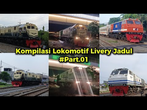 Kompilasi Lokomotif livery jadul || Vintage🔰, RnB🔴🔵, dan WnB🔵⚪#kereta # ...