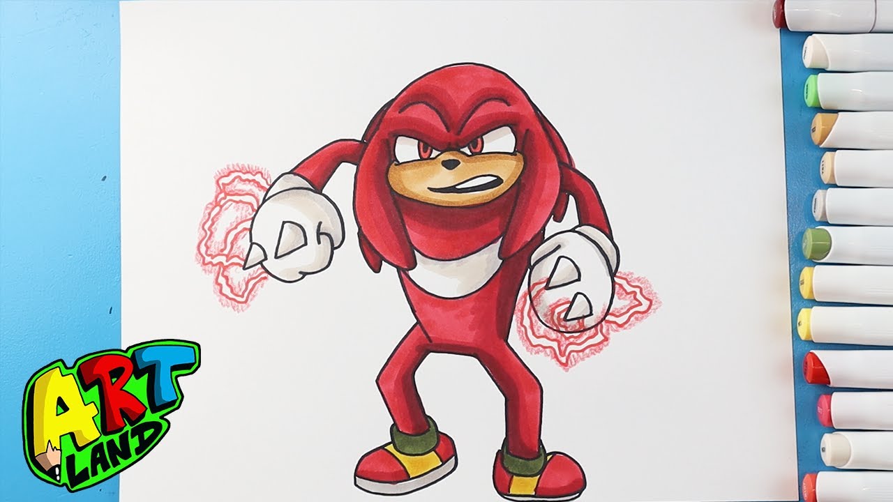How to Draw Knuckles | Knuckles TV Series - YouTube