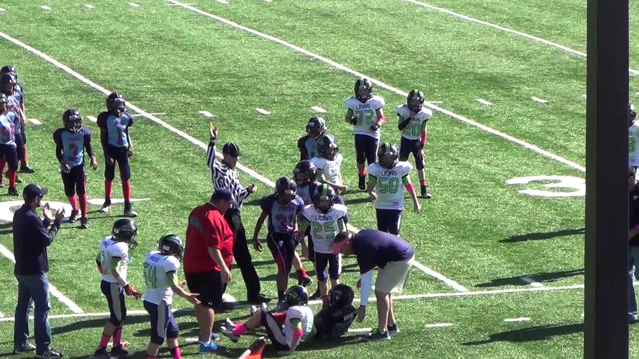 AYF Loudoun Lions VS Stafford Titans Junior Pee Wee 10 18 14 - YouTube