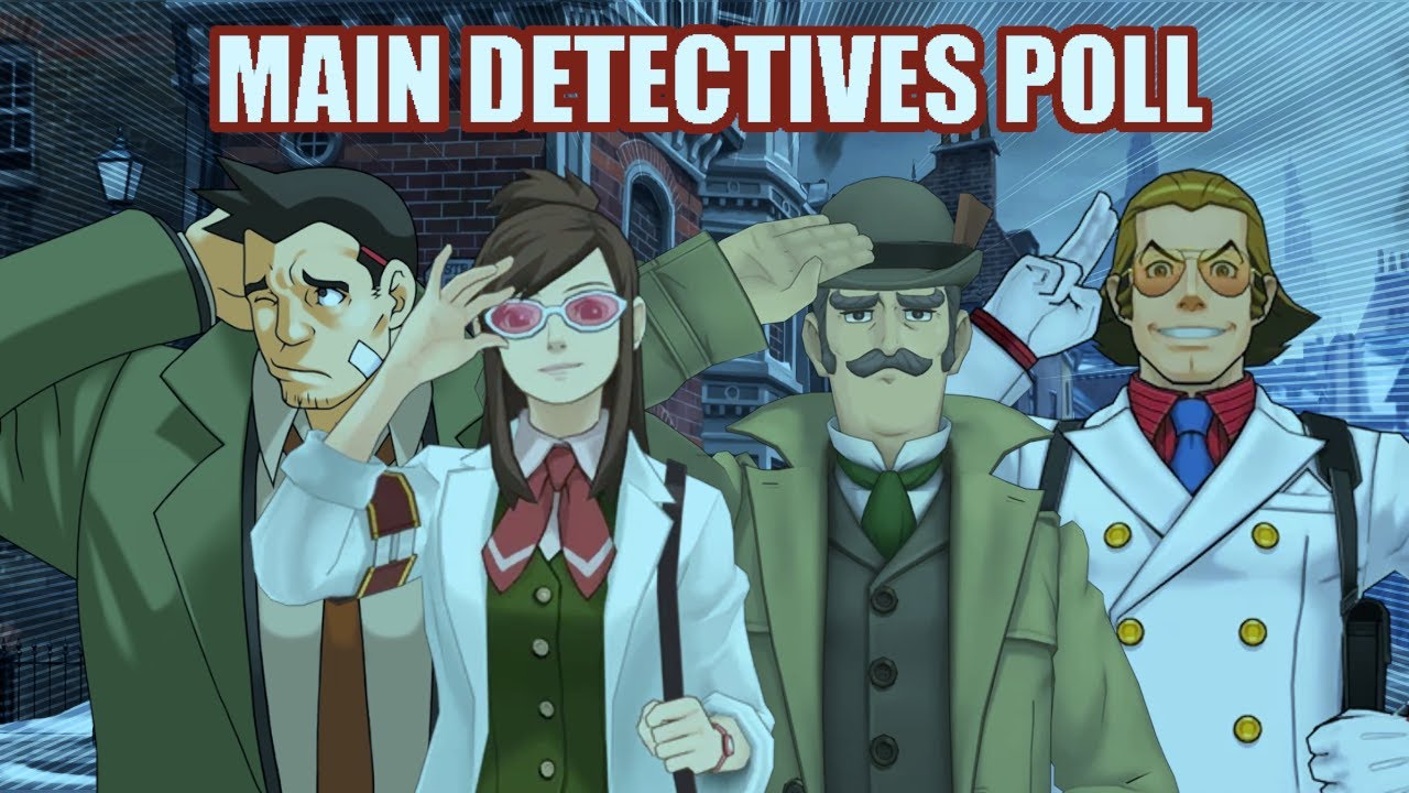 Poll Results: Best Ace Attorney Main Detective - YouTube