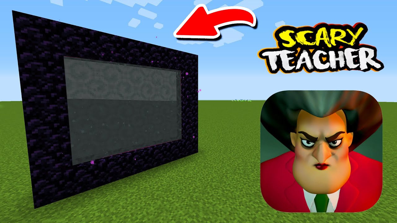 How To Make A Portal To The Scary Teacher Dimension in Minecraft - YouTube