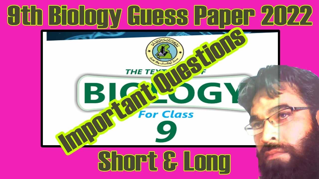 9th Class Biology Sindh Board Guess Paper & important questions for ...