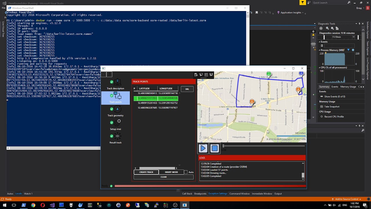 Osrm routes editor - YouTube