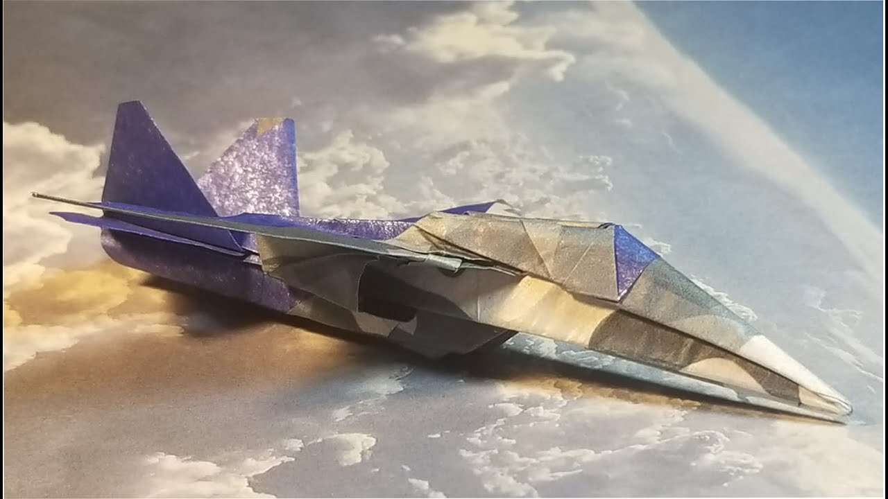 Jaguar Origami Fighter Jet Tutorial - YouTube
