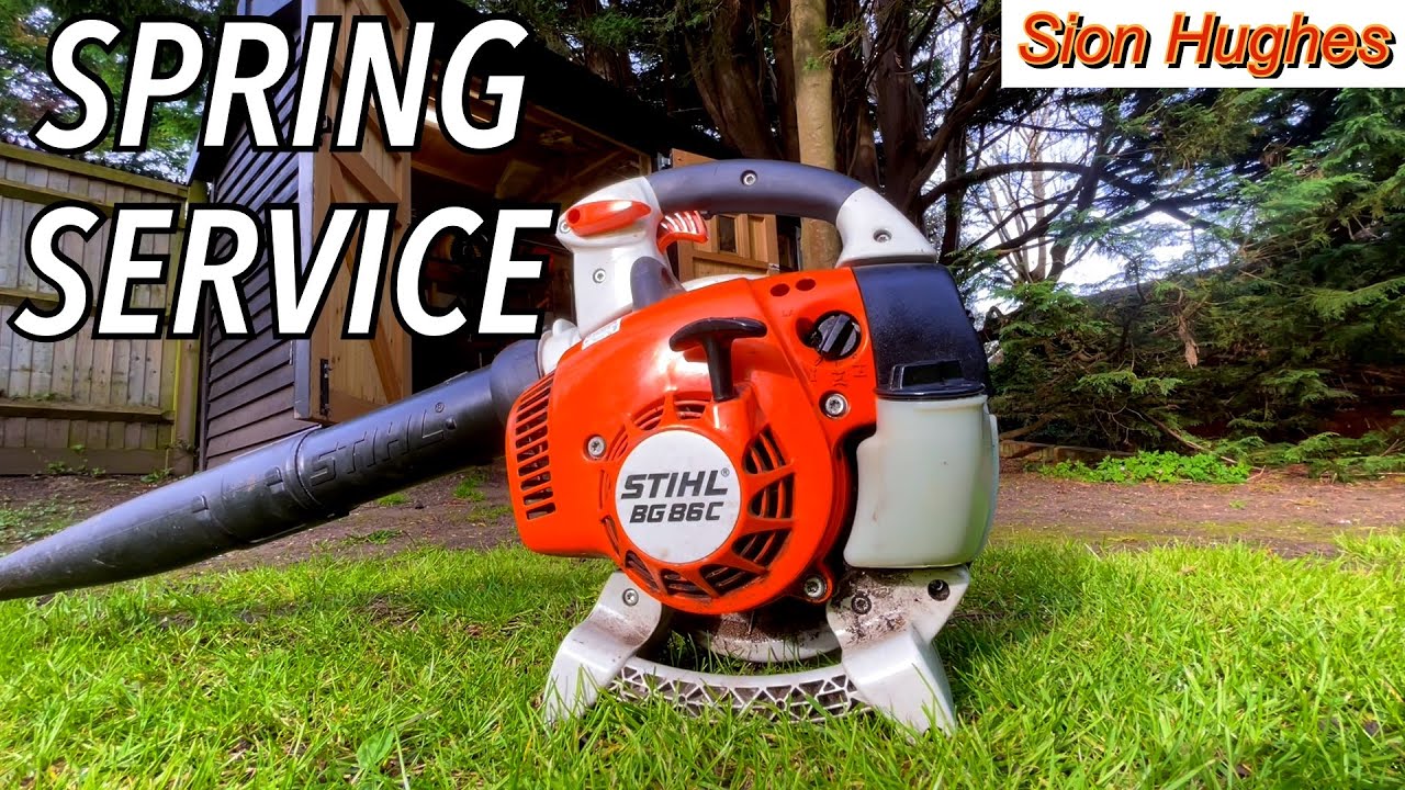 STIHL BG 86 C spring service - YouTube
