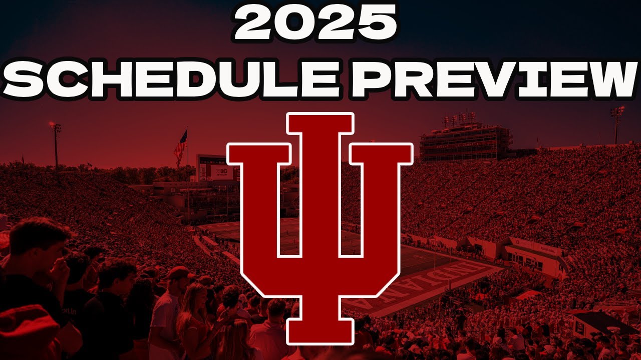 Indiana Football 2025 Schedule Preview & Early Projected Record - YouTube