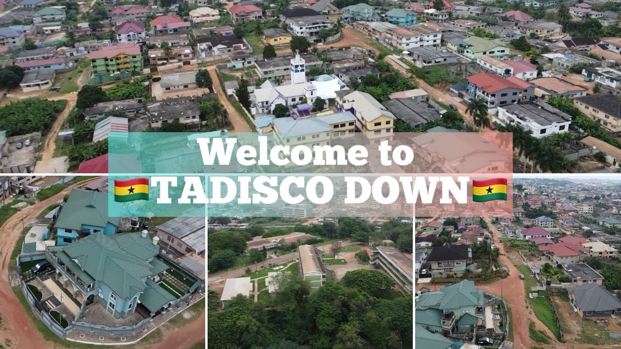 Drone shot of TADISCO DOWN in Takoradi - 🇬🇭 Ghana 🇬🇭 - YouTube
