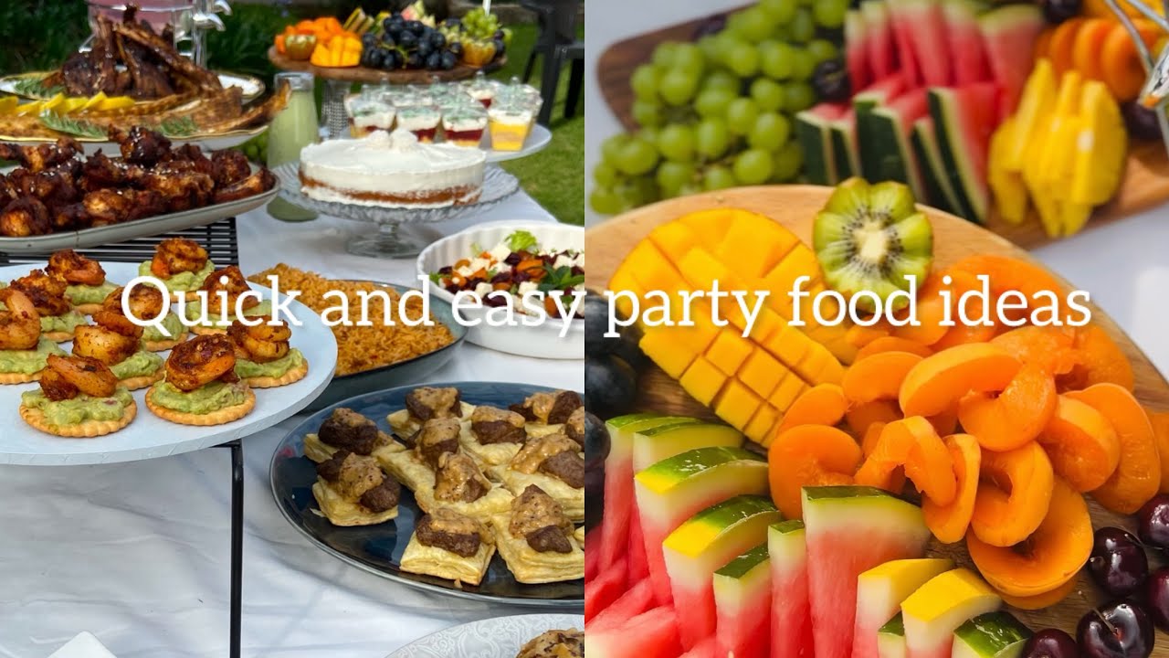 QUICK AND EASY PARTY FOOD IDEAS|FINGER FOODS|HOSTING MY FAMILY Vlog ...