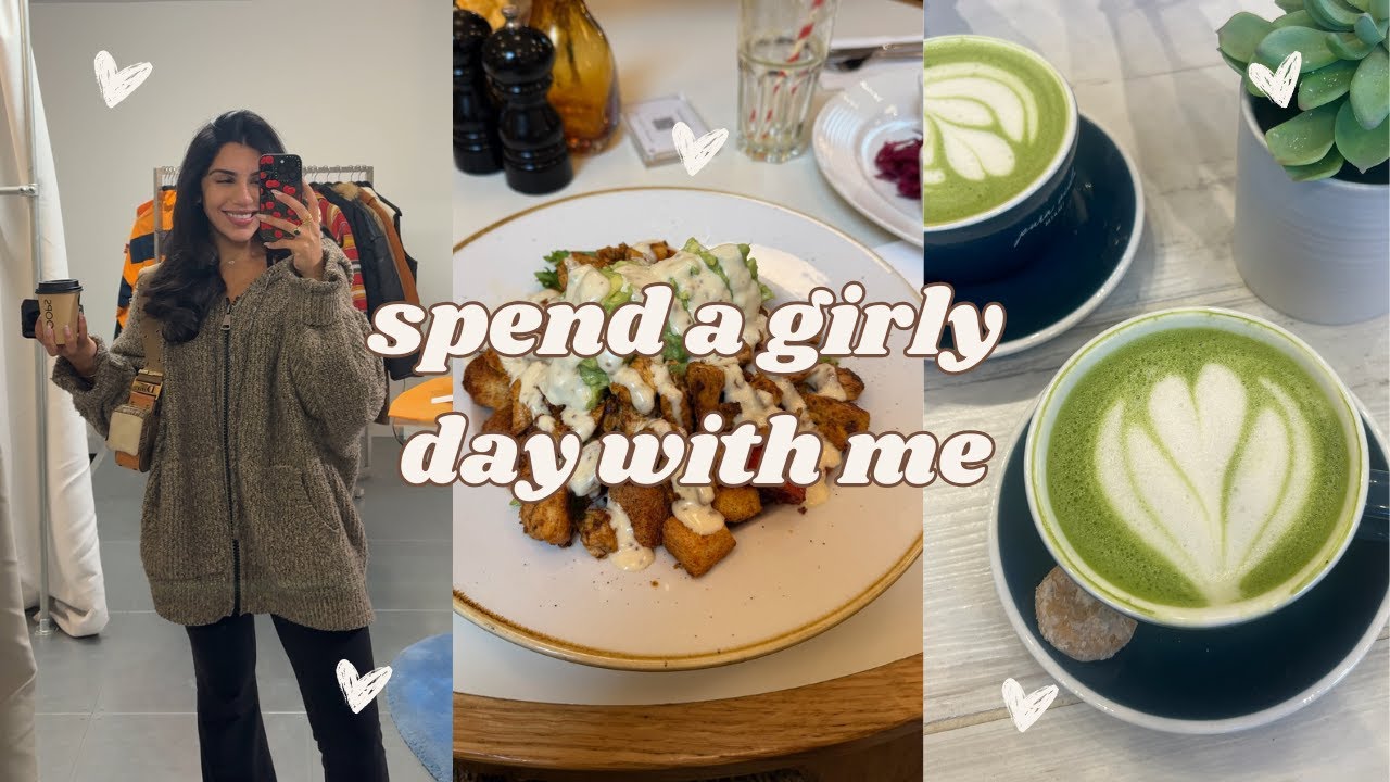 spend a girly day with me | pilates, lunch, hair salon & shopping - YouTube