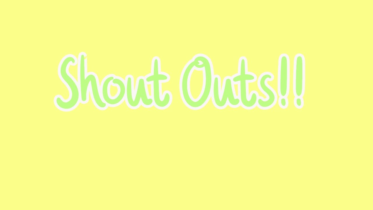 Giving a little shout out to some of my friends!! - YouTube