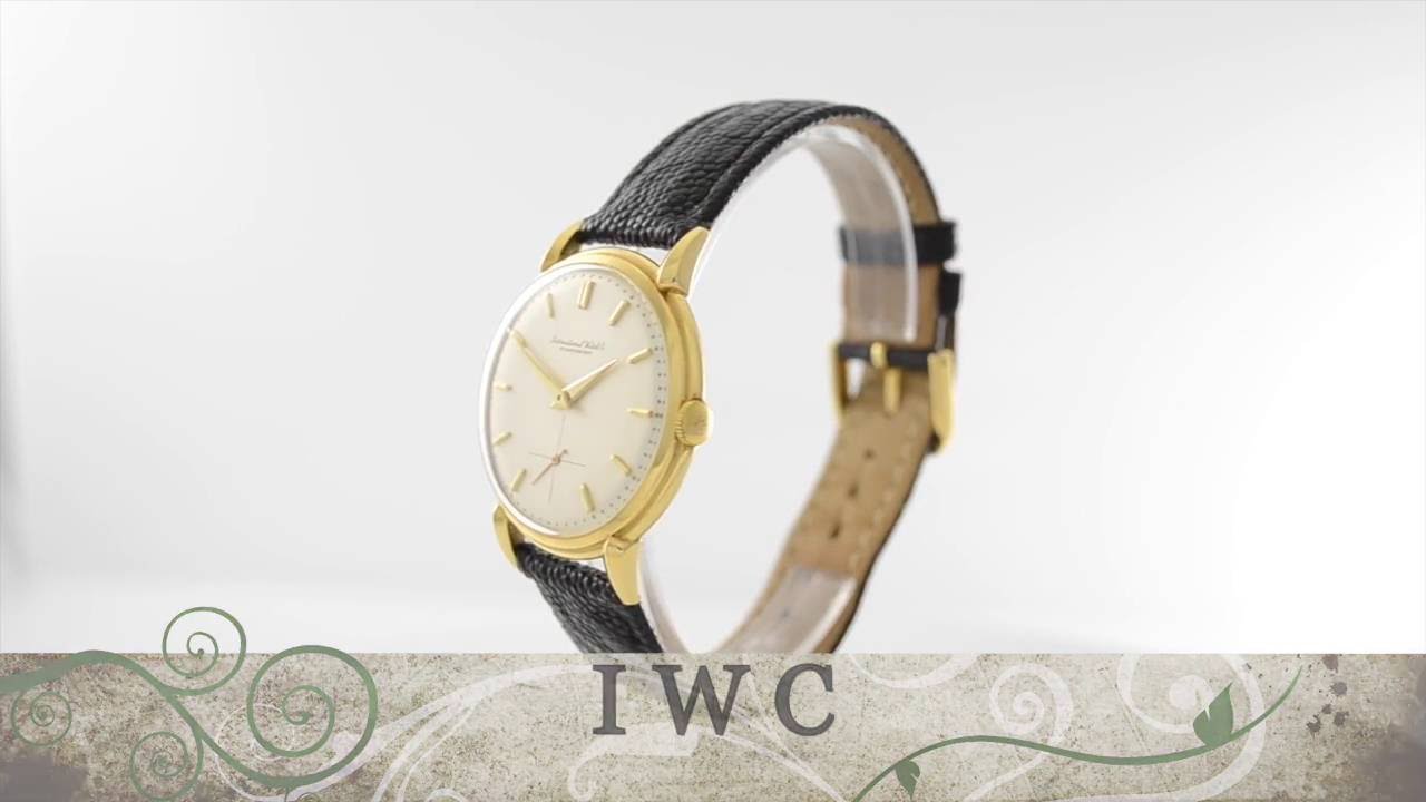 IWC Calibre 83 around 1945 - YouTube