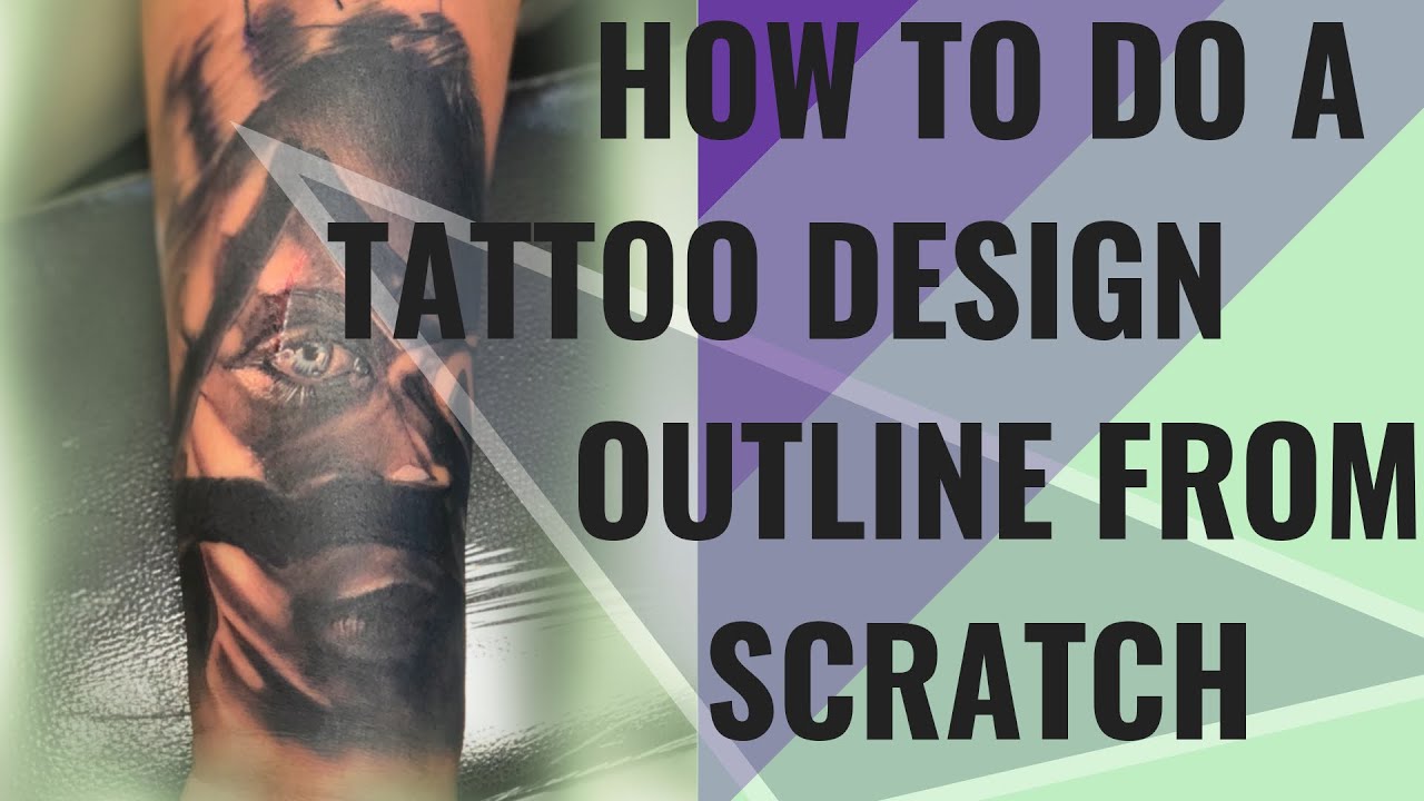 How to Do A Tattoo Design Outline from Scratch in less than 10 minutes ...
