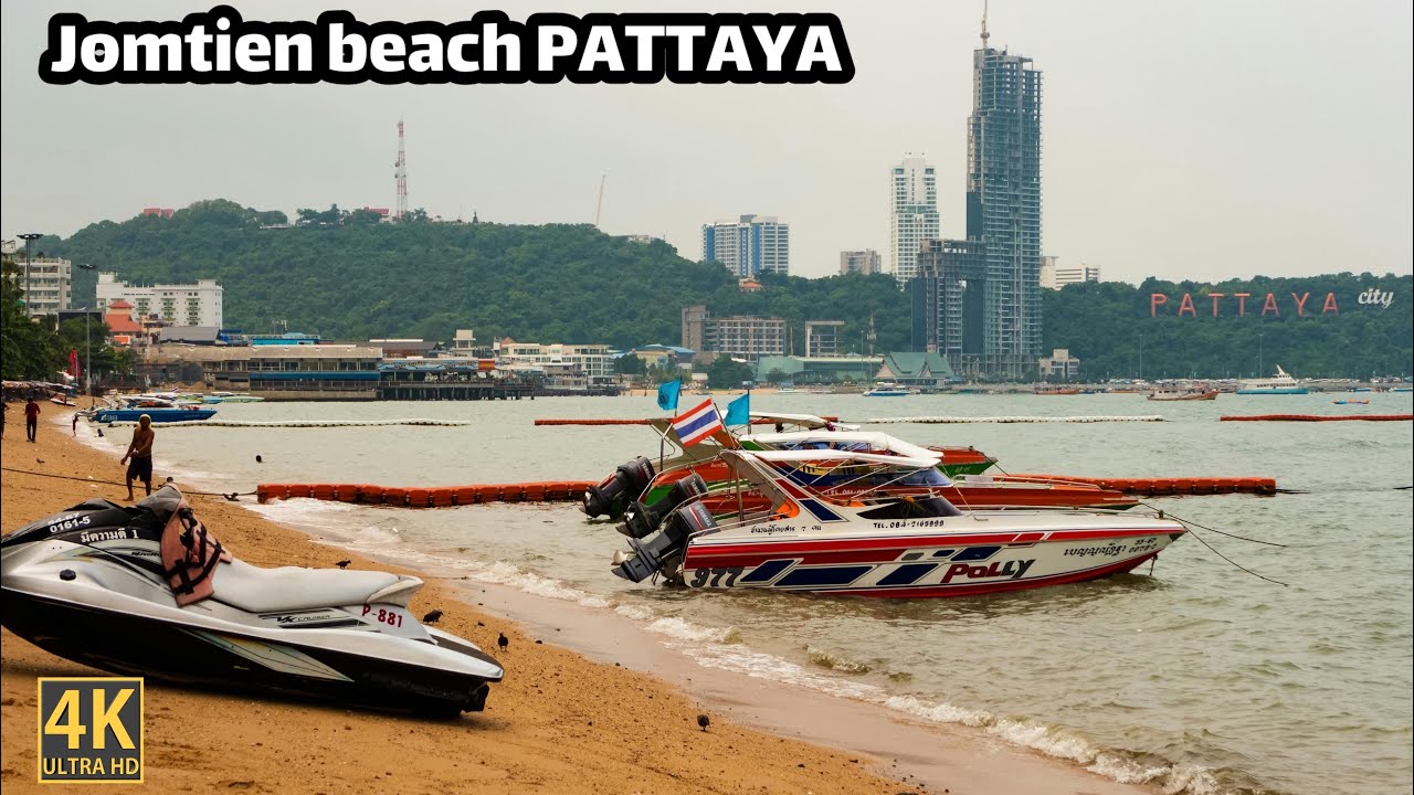 🇹🇭 [4K] Walking Jomtien Beach | Best place in Pattaya - YouTube