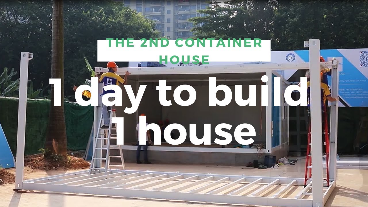1 day to build 1 house(4 people) - YouTube