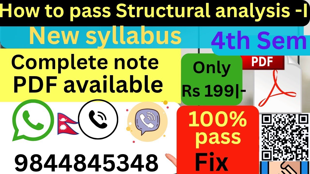 How to pass Structural analysis -I # Full Pdf available # 100% pass ...