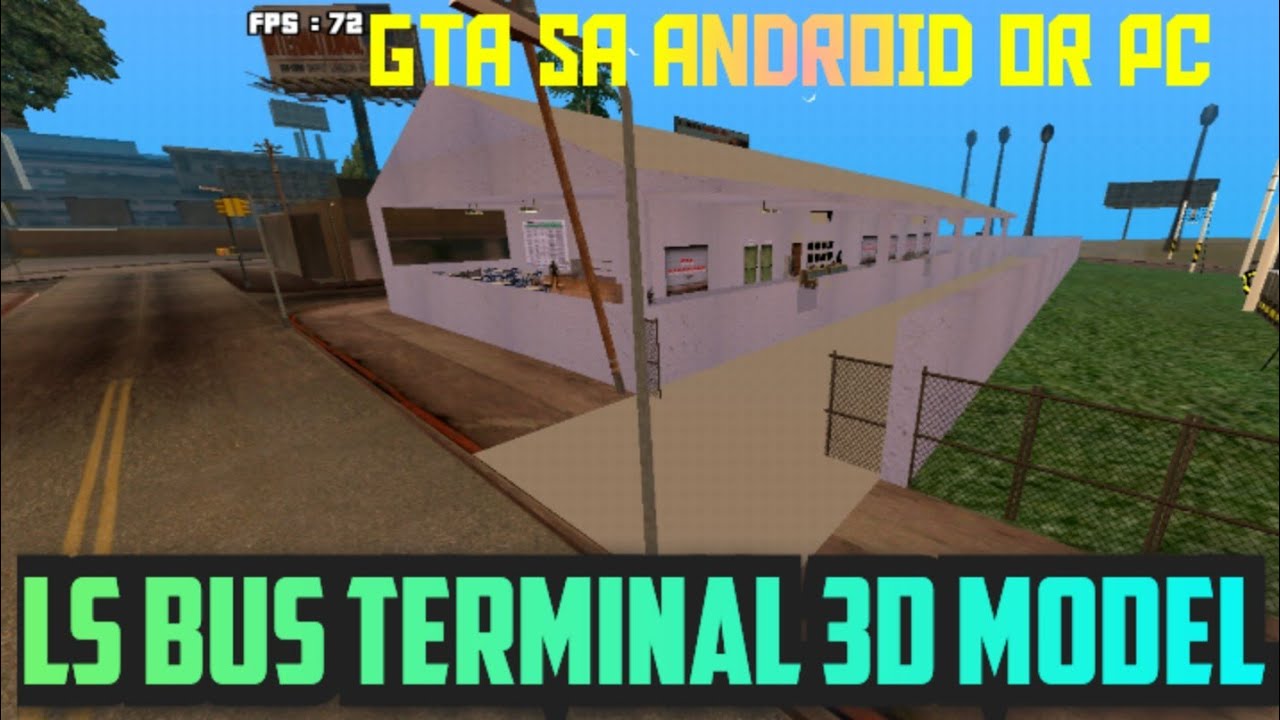 🚍GTA SA Android | Realistic Indonesia Bus Terminal 3D Model Review! 🇮🇩🚌 ...