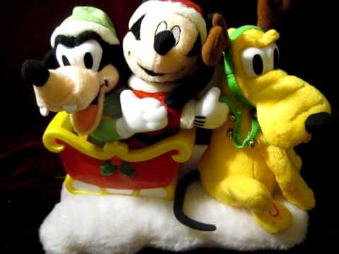 disney singing animated santa mickey goofy & Pluto - YouTube