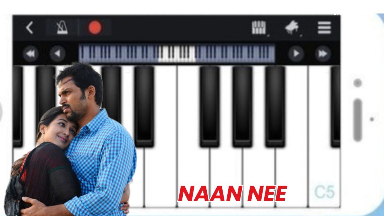 Naan Nee Song | Easy Piano Tutorial With Notes | Madras Movie Songs ...