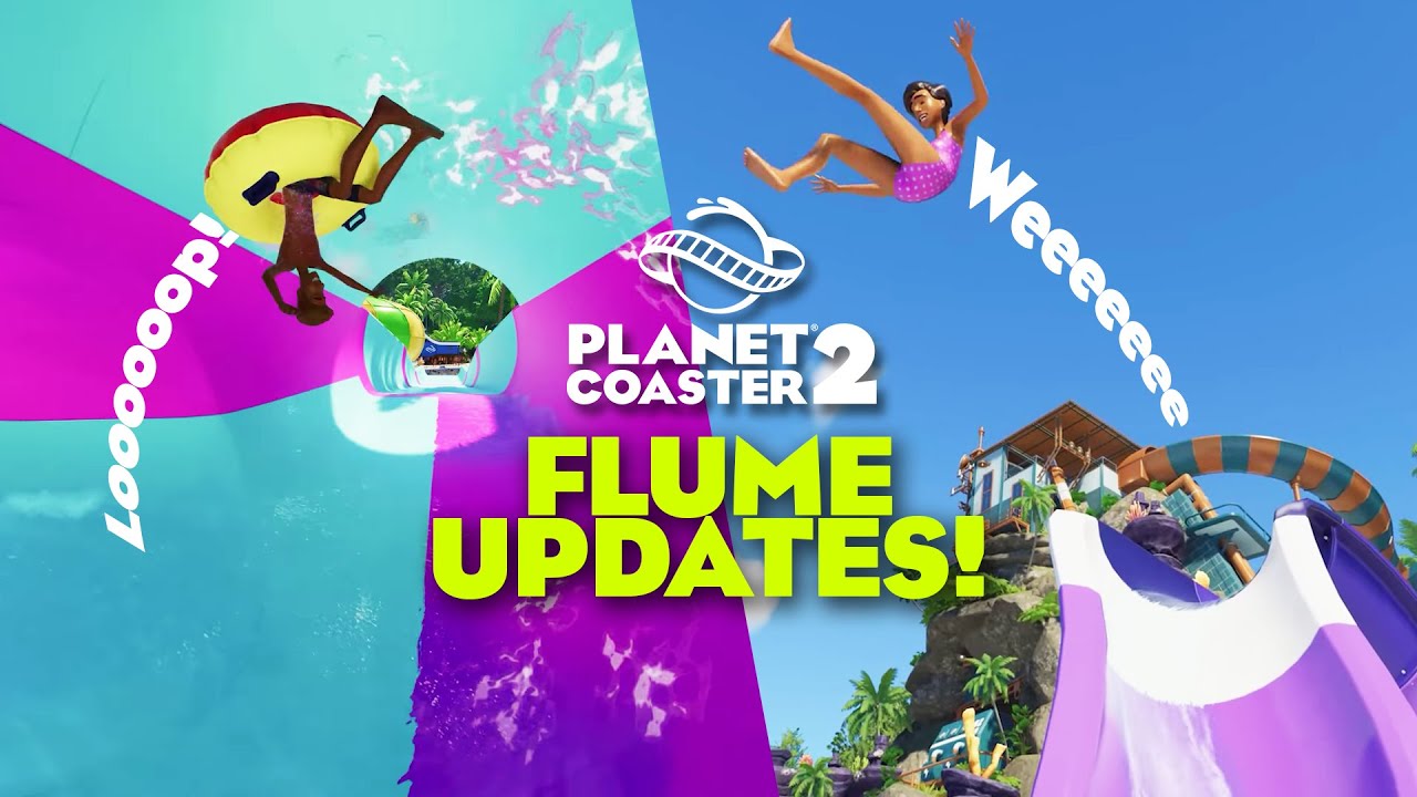 BIG Flume Update Footage & Future Update Announcements Planet Coaster 2 ...