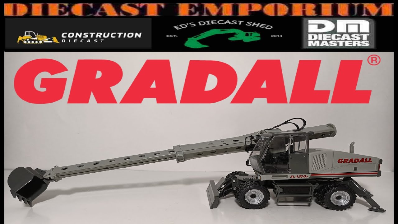 Gradall XL4300 Series II Rough Terrain Wheeled Excavator Diecast Scale ...