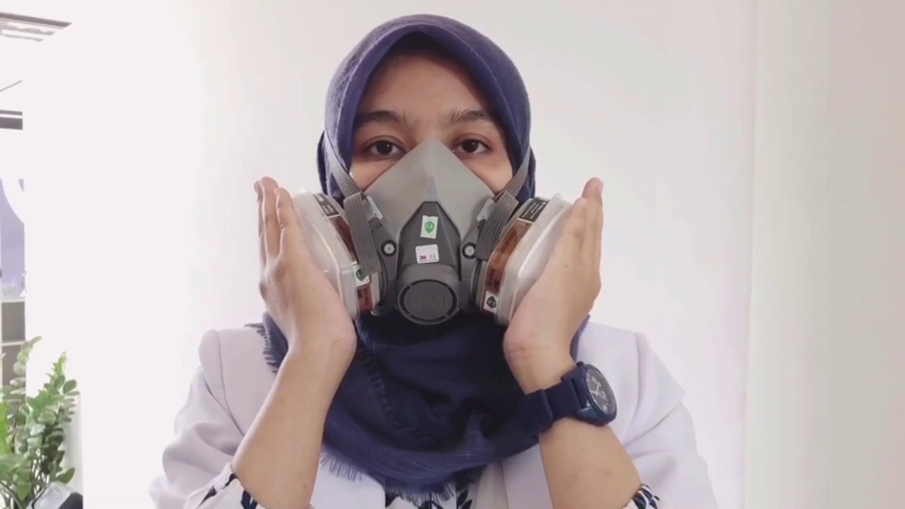 Cara Memasang masker 3M respirator P100 - YouTube