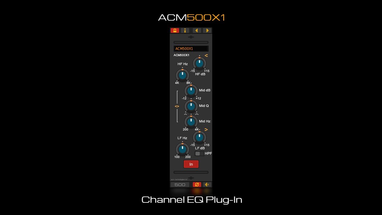ACM500X1 Channel EQ VST Plug-In for Windows and Linux - YouTube