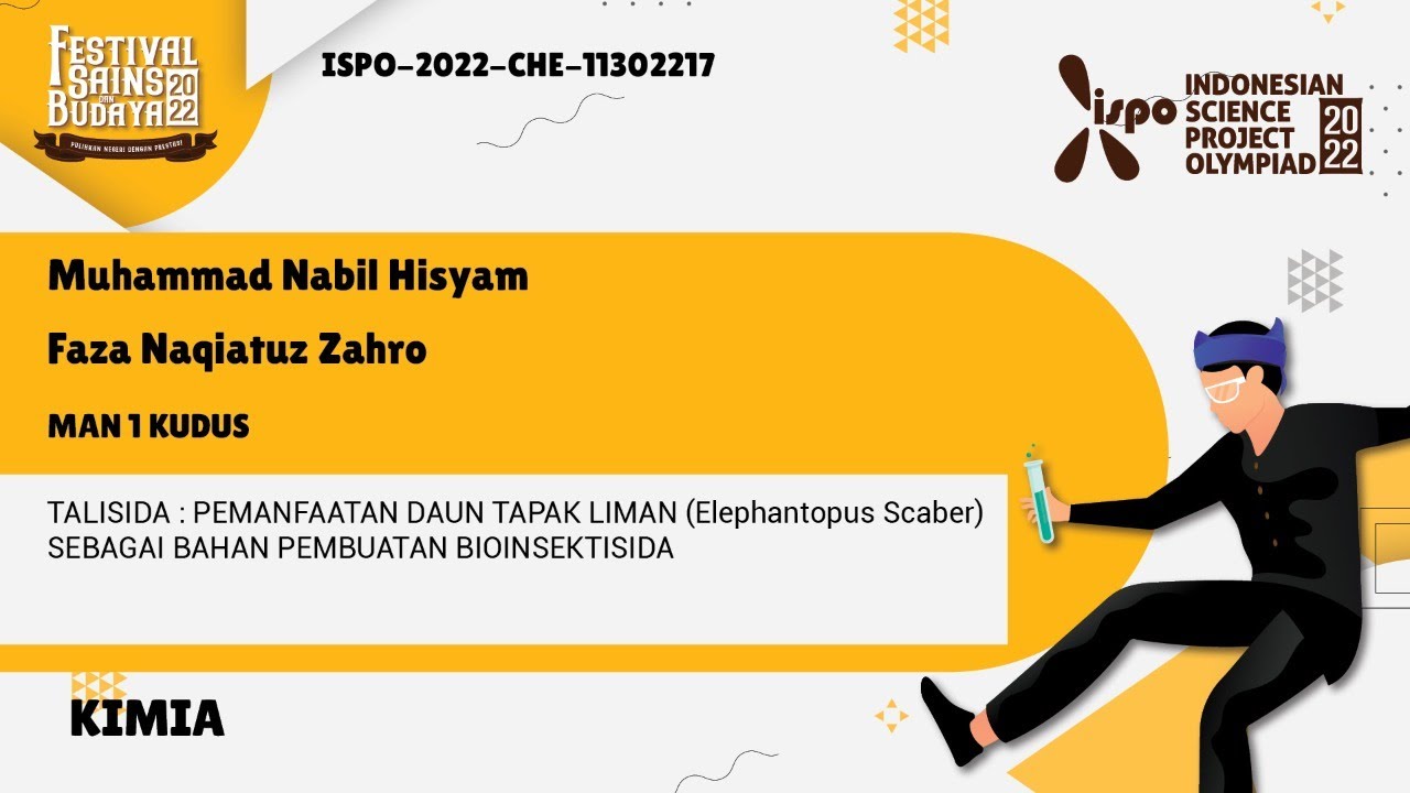 Muhammad Nabil Hisyam & Faza Naqiatuz Zahro | Kategori Kimia | ISPO ...