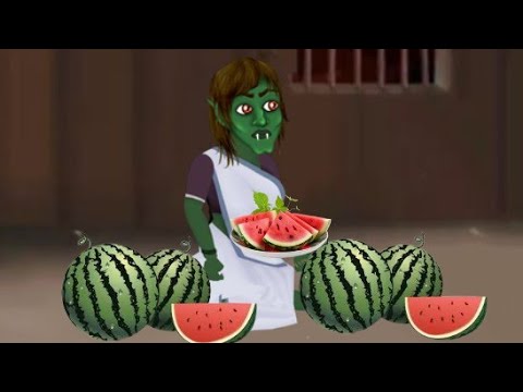 डायन तरबूज चुरा रही है | Witch Stealing Watermelon | Horror Stories ...