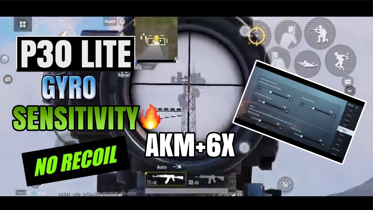 P30 lite Best Gyro Sensitivity || Zero Recoil || PUBG Mobile - YouTube