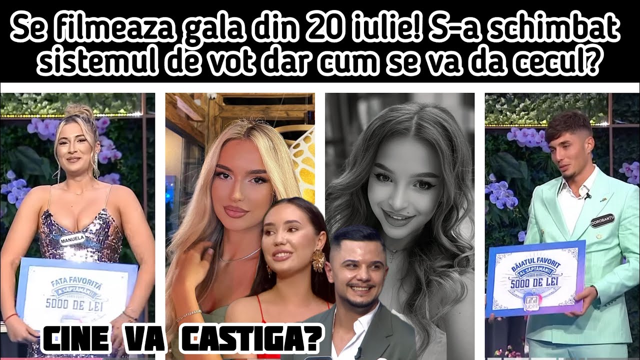 Se filmeaza gala din 20 iulie! S-a schimbat sistemul de vot dar cum se ...