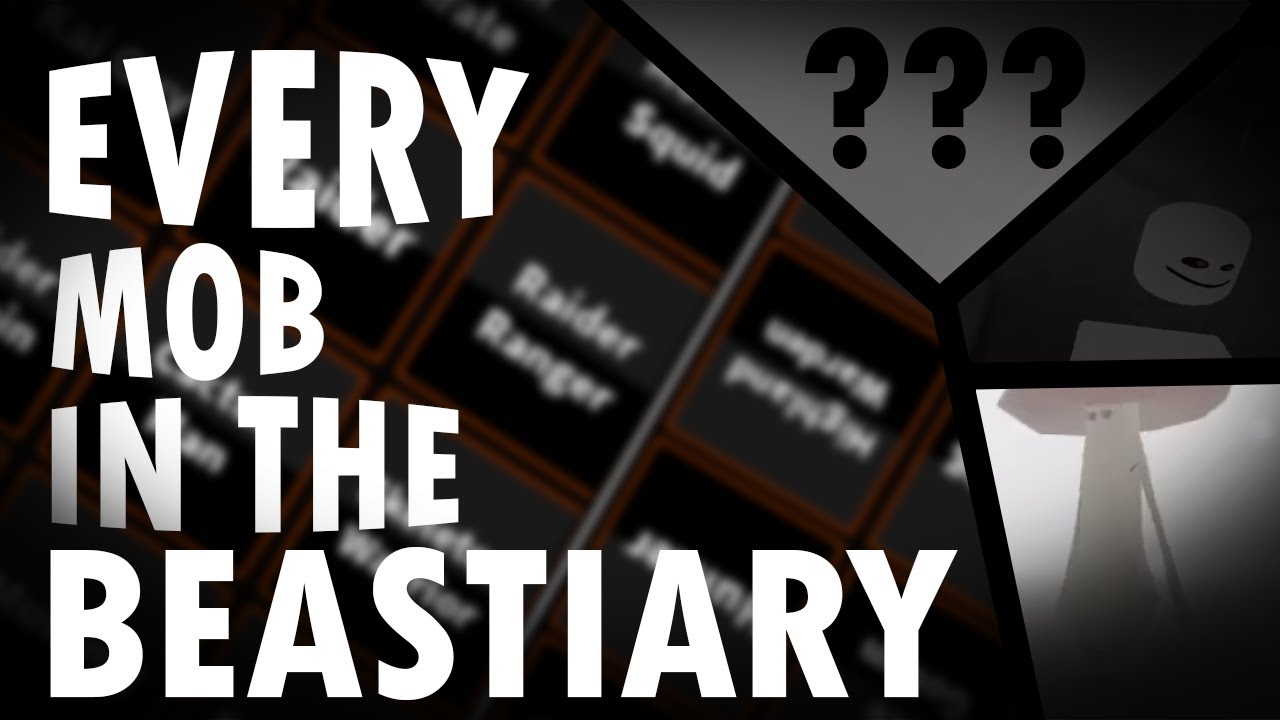 EVERY MOB DROPS COMPLETE BEASTIARY - YouTube