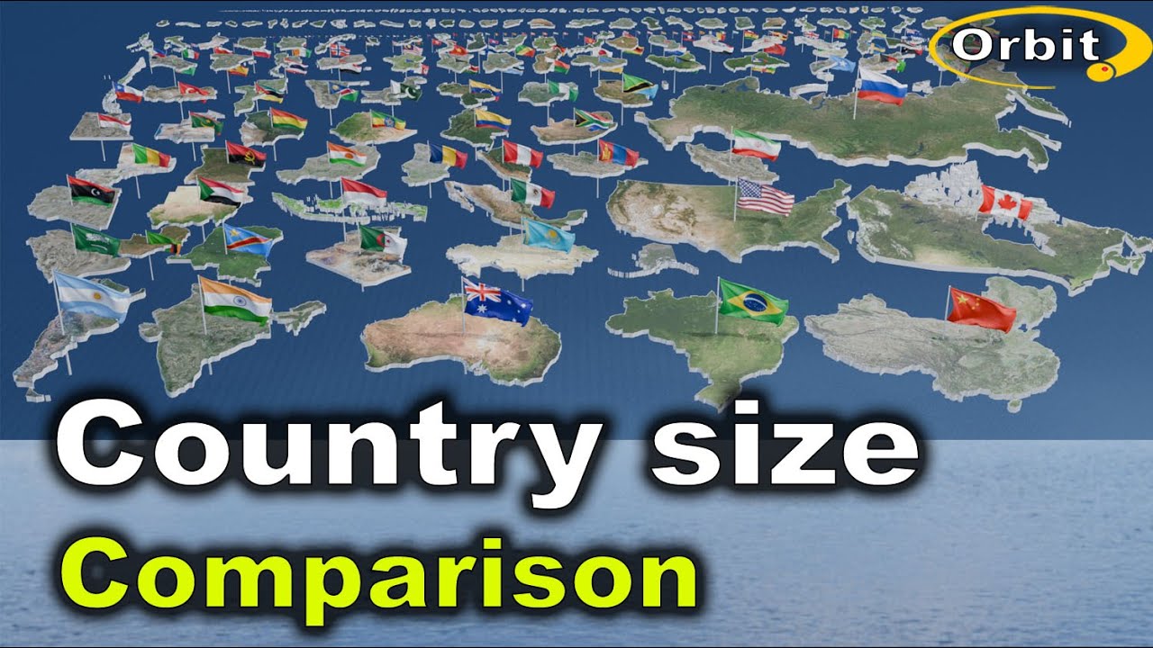 Country Size Comparison (2025)🌍 197 Largest to Smallest - YouTube