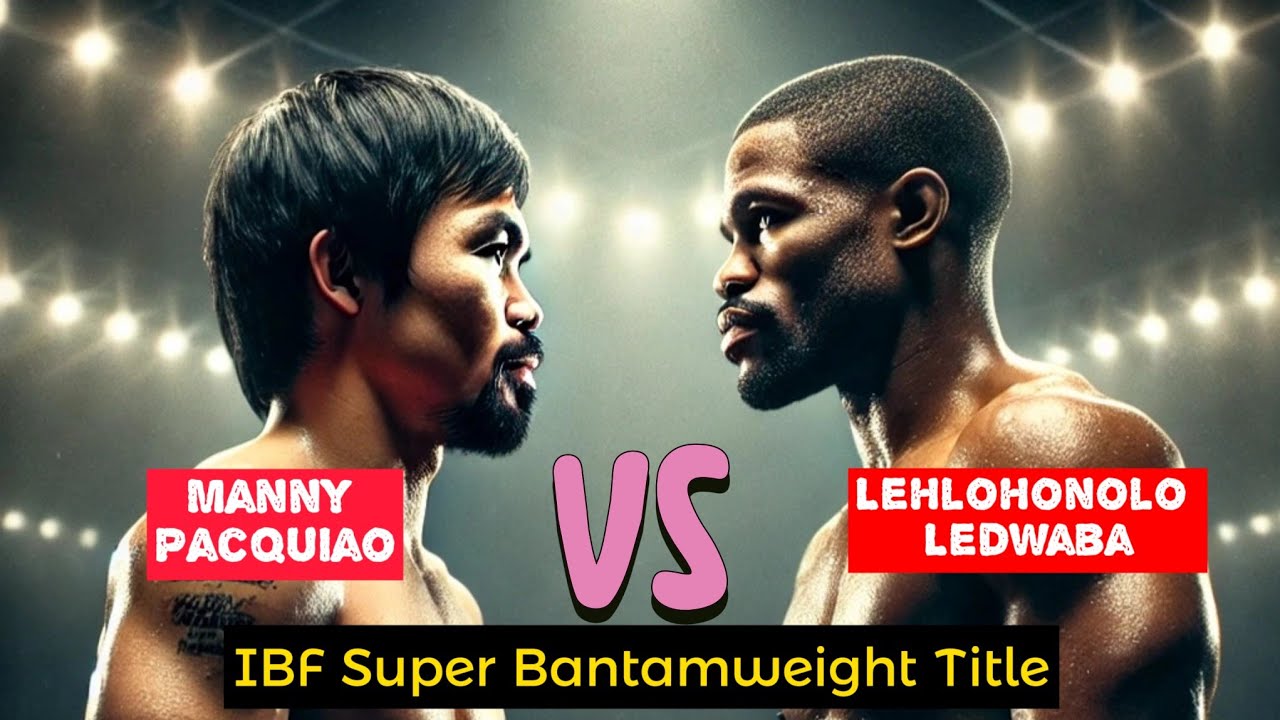 Manny Pacquiao vs. Lehlohonolo Ledwaba | June 11, 2001 | IBF Super ...